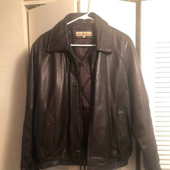 Perry Ellis | Jackets & Coats | Leather Jacket | Poshmark